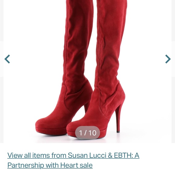 Stuart Weitzman | Shoes | Stuart Weitzman Thigh High Red Suede Boots ...